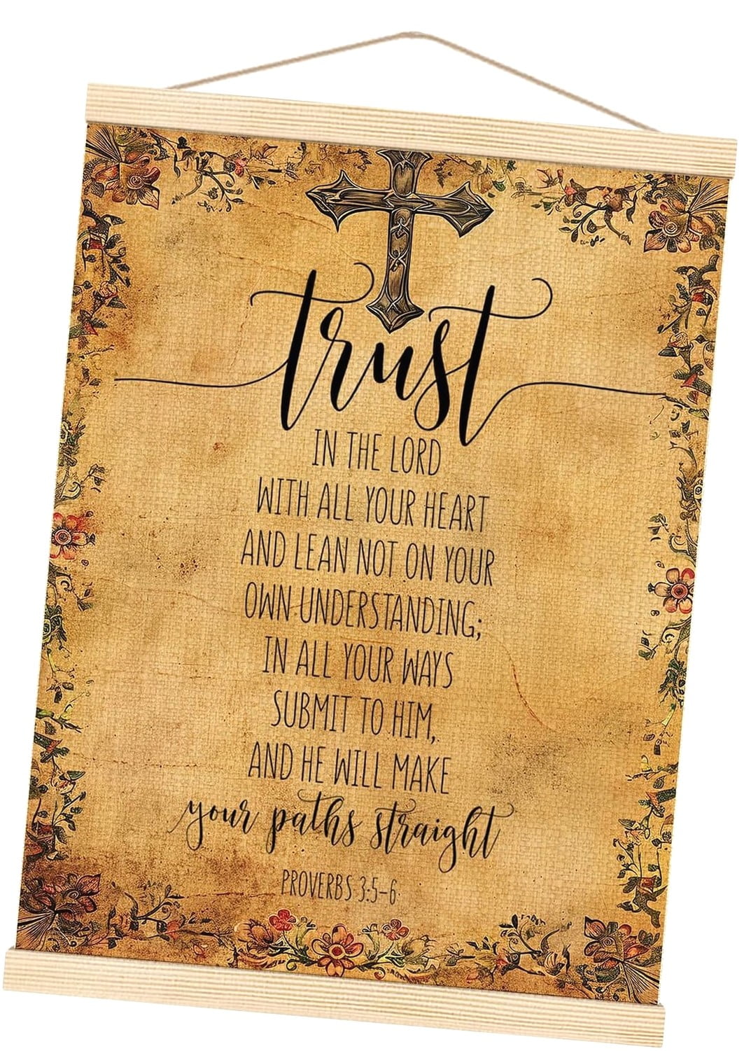 Highcool Wades Poster Hanger Frame For Room, Bible Wooden Poster ...