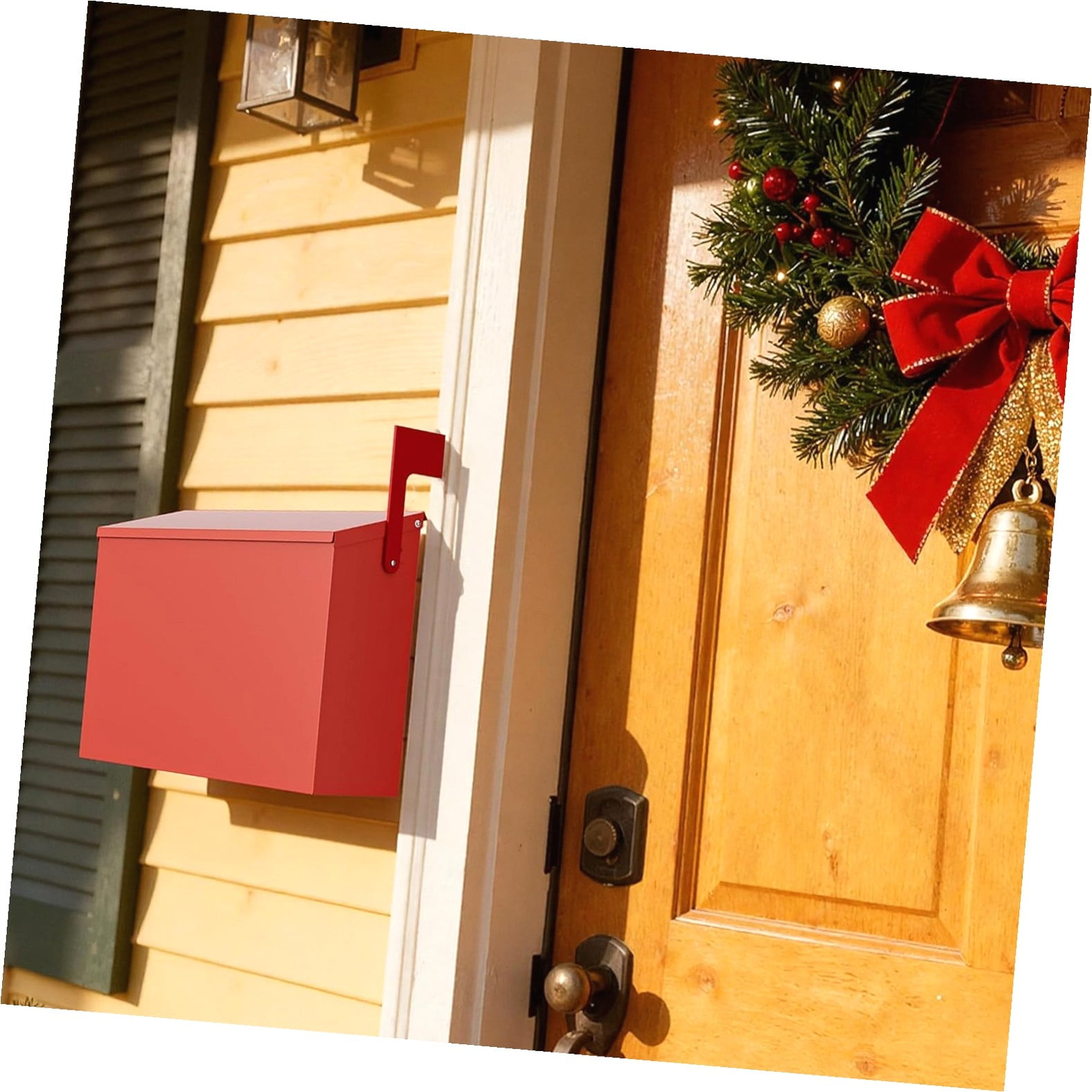 Highcool Wall-Mount Mailbox for Exterior, Big Rust-Proof Mail Box with ...