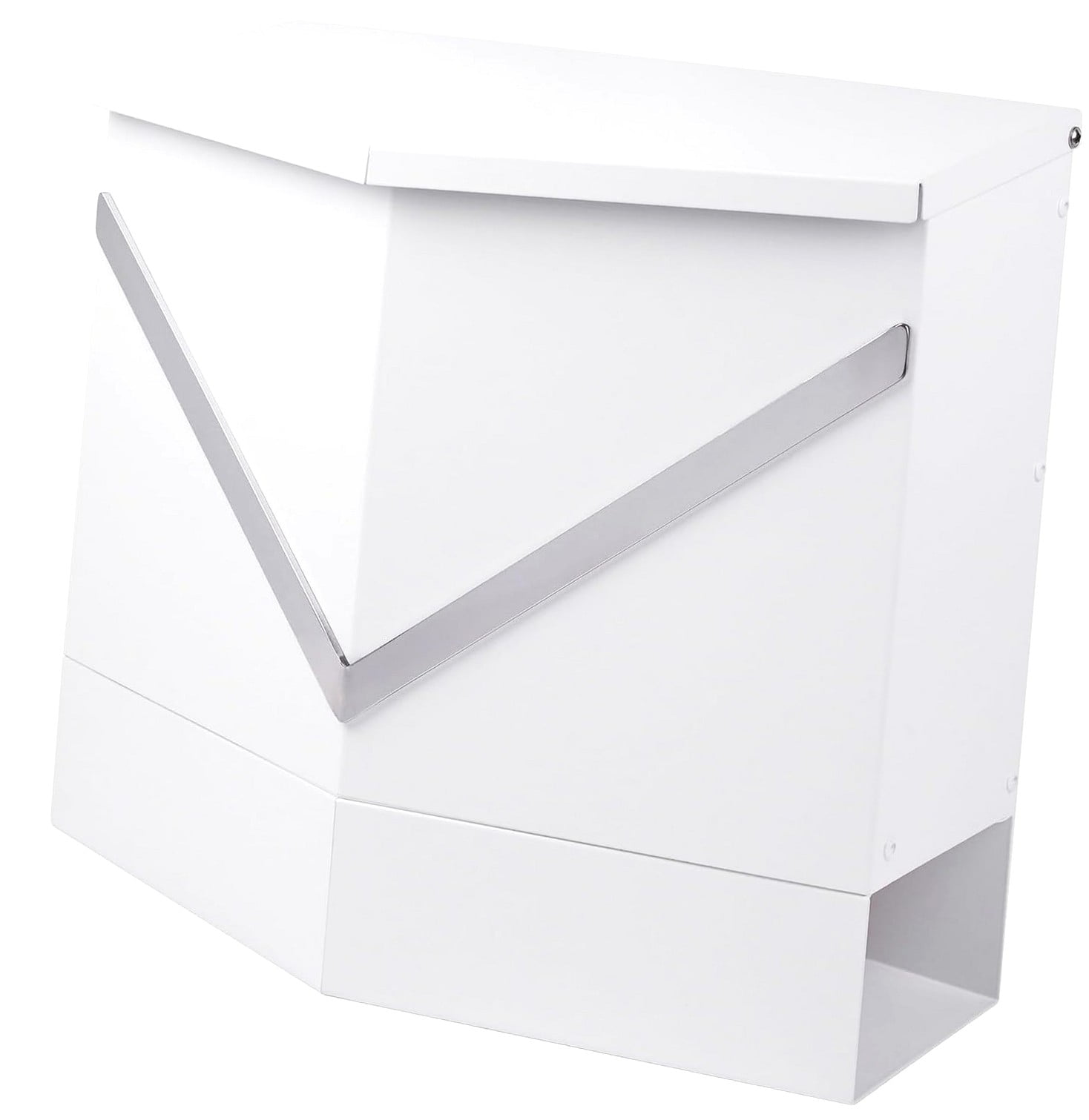 Highcool Weatherproof Wall-Mount Mailbox for Use -Theft Metal Mail Drop ...