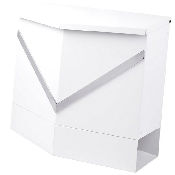 Highcool Weatherproof Wall-Mount Mailbox for Use -Theft Metal Mail Drop ...