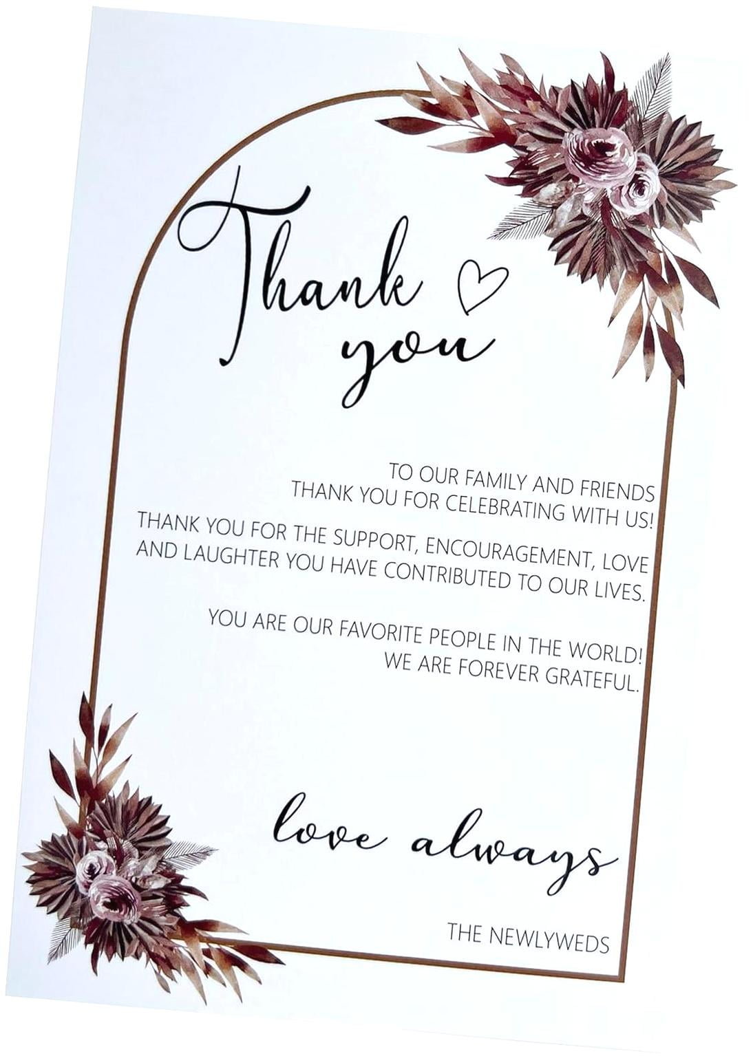 Highcool Wedding Gratitude Table Setting, Reception Decorations, Guest ...