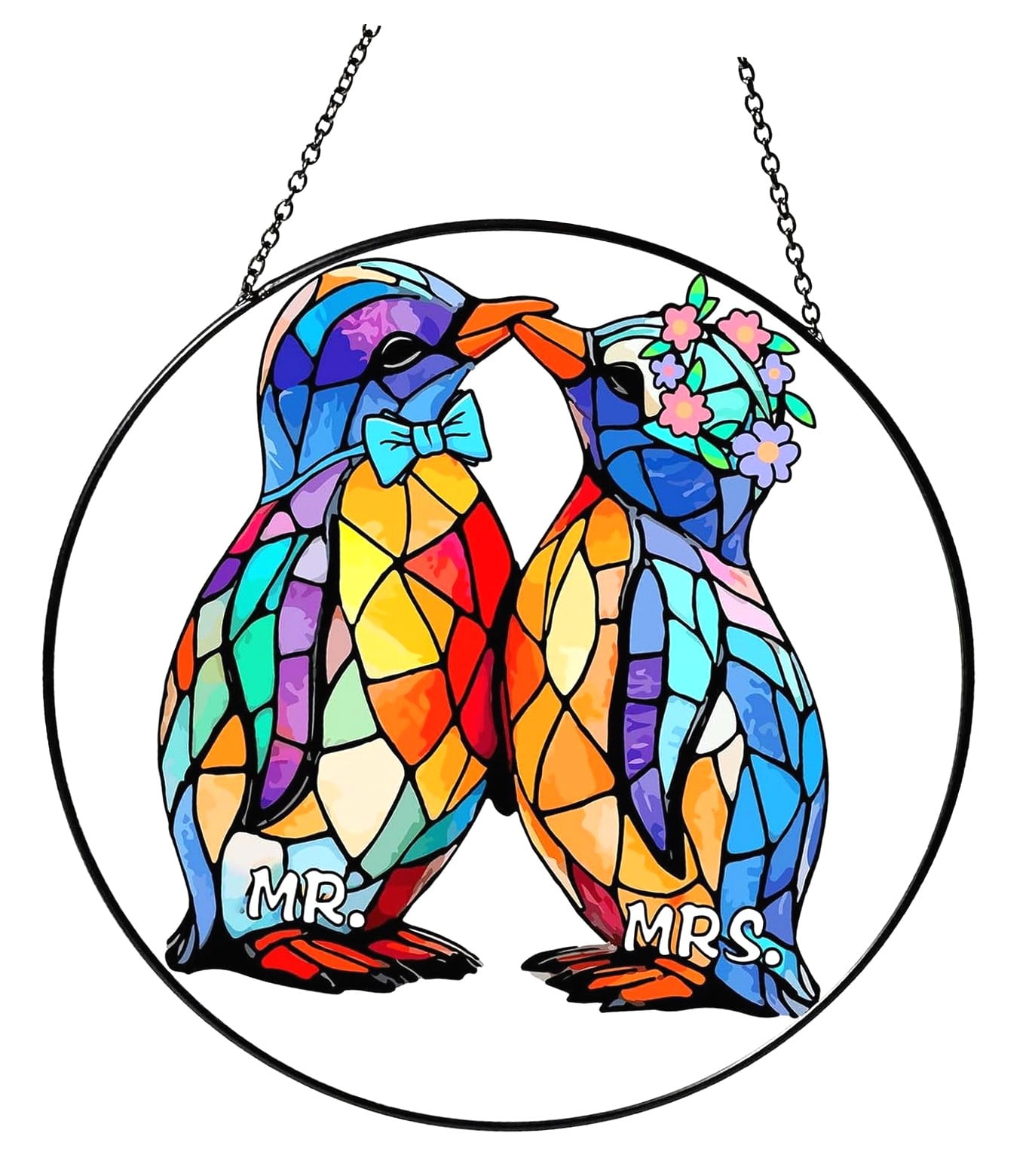 Highcool Wedding Sun Catcher Window Hanging Couple Wall Decor Ornament ...