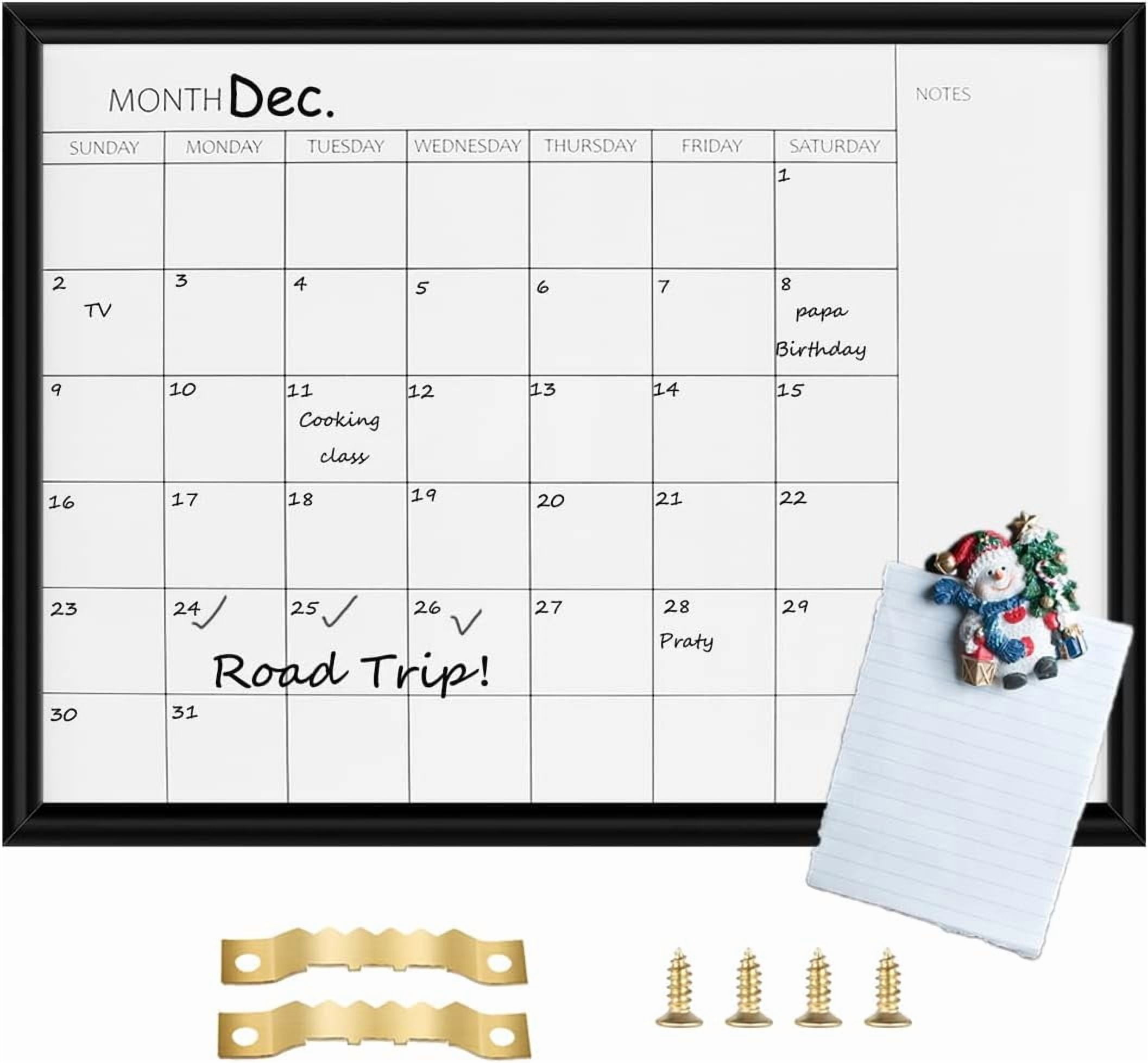 Highcool White Monthly Calendar Frame, Size for Office and , Hanging ...