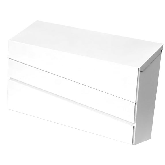 Highcool White Wall-Mount Mailbox, Large Drop Mailboxes for Outside ...
