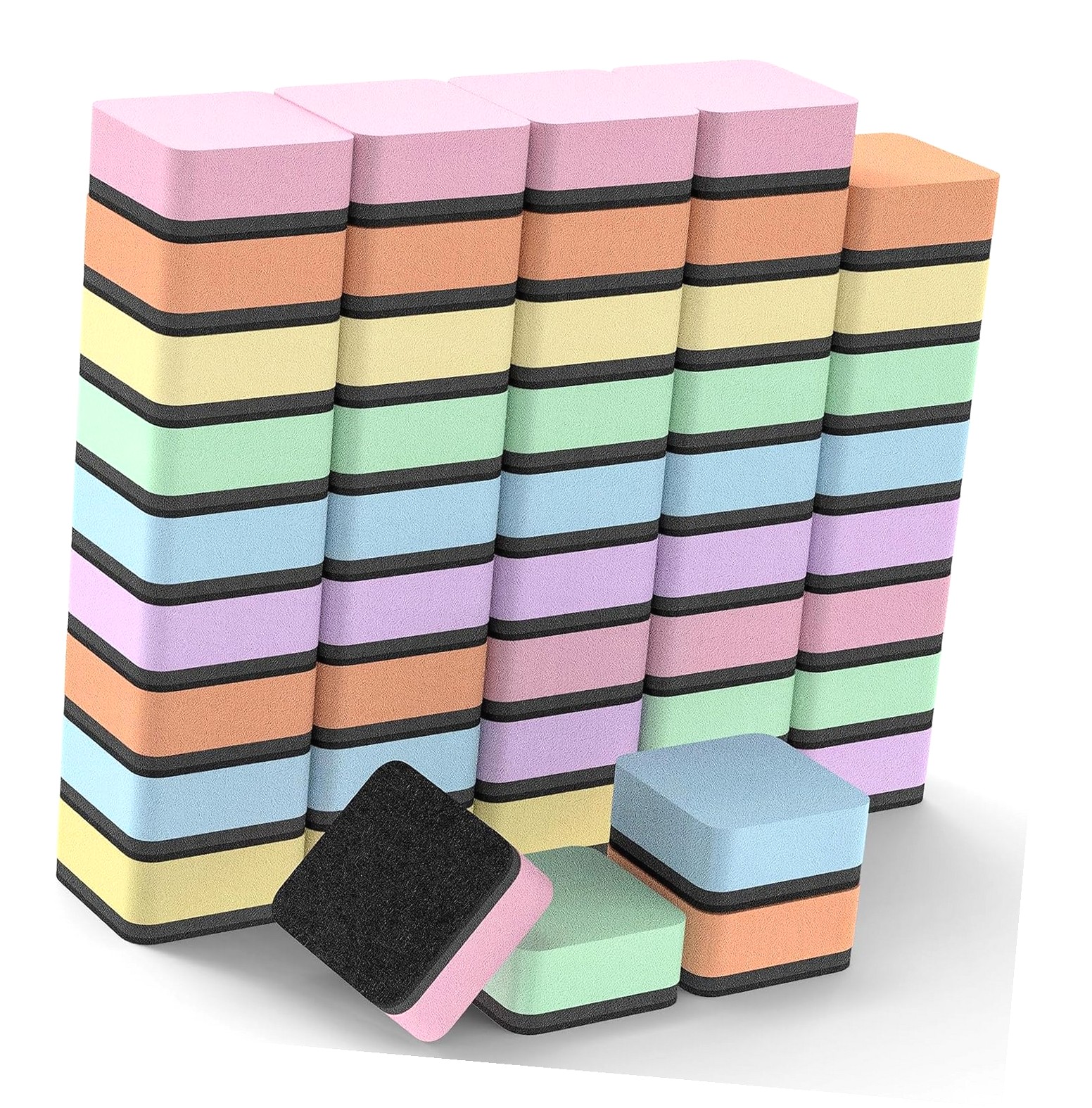 Highcool Whiteboard Erasers, 48 Pack Erasers for Classroom, Whiteboard ...
