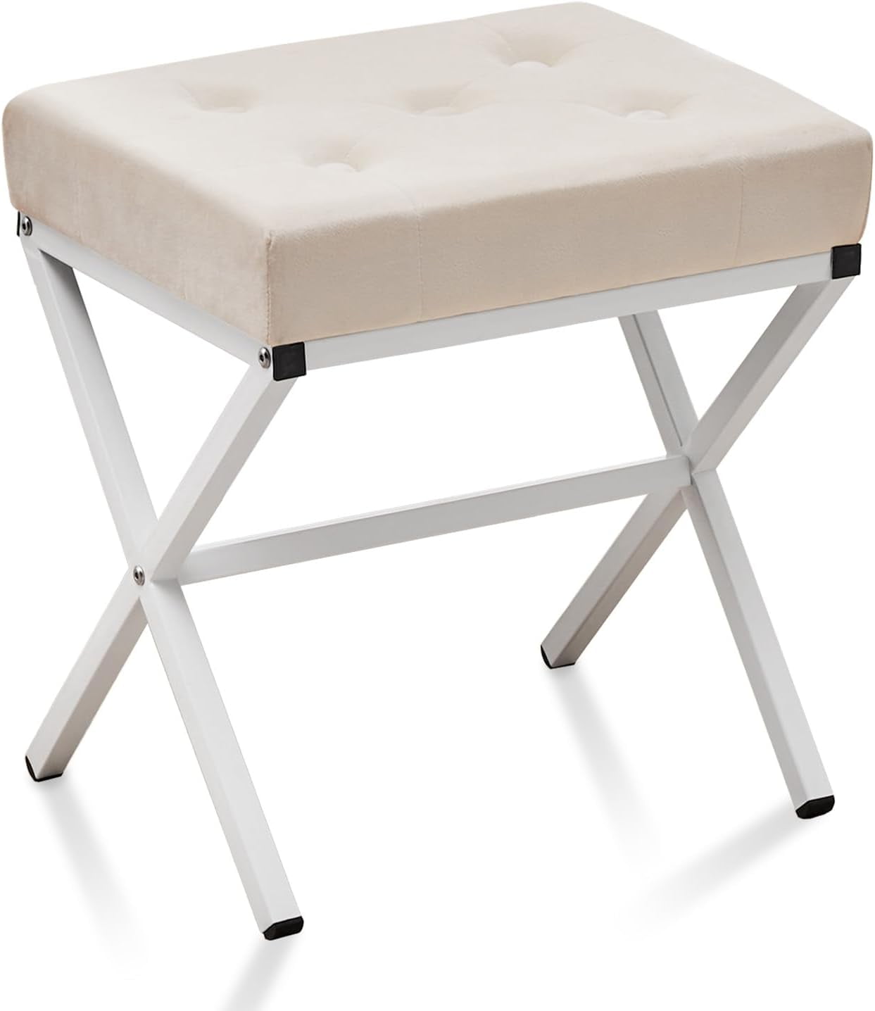 Highcool Wibon man Foot Stool Tufted Vanity Stool Thened Cushion ...