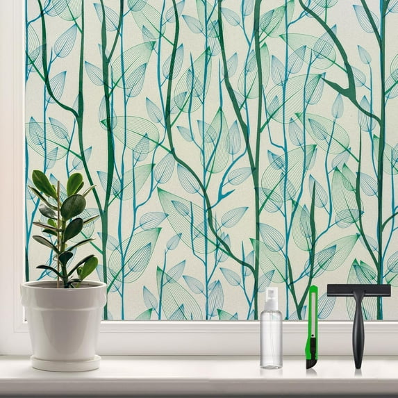 Highcool Window Film Privacy with Installation Kit, Window Clings for ...