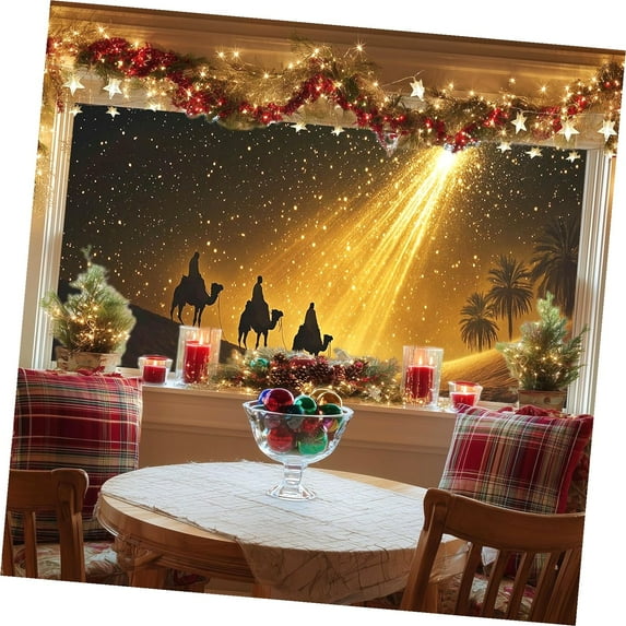 Highcool Window Film Wise Star of Bethlehem Night Sky Window Clings ...