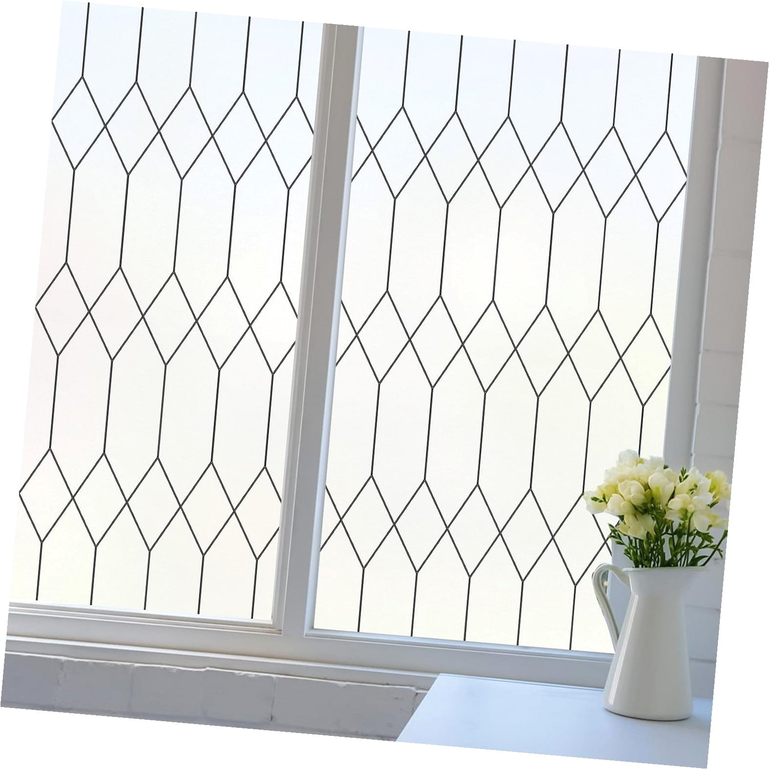 Highcool Window Privacy Film Frosted Window Clings Bathroom Sun ...