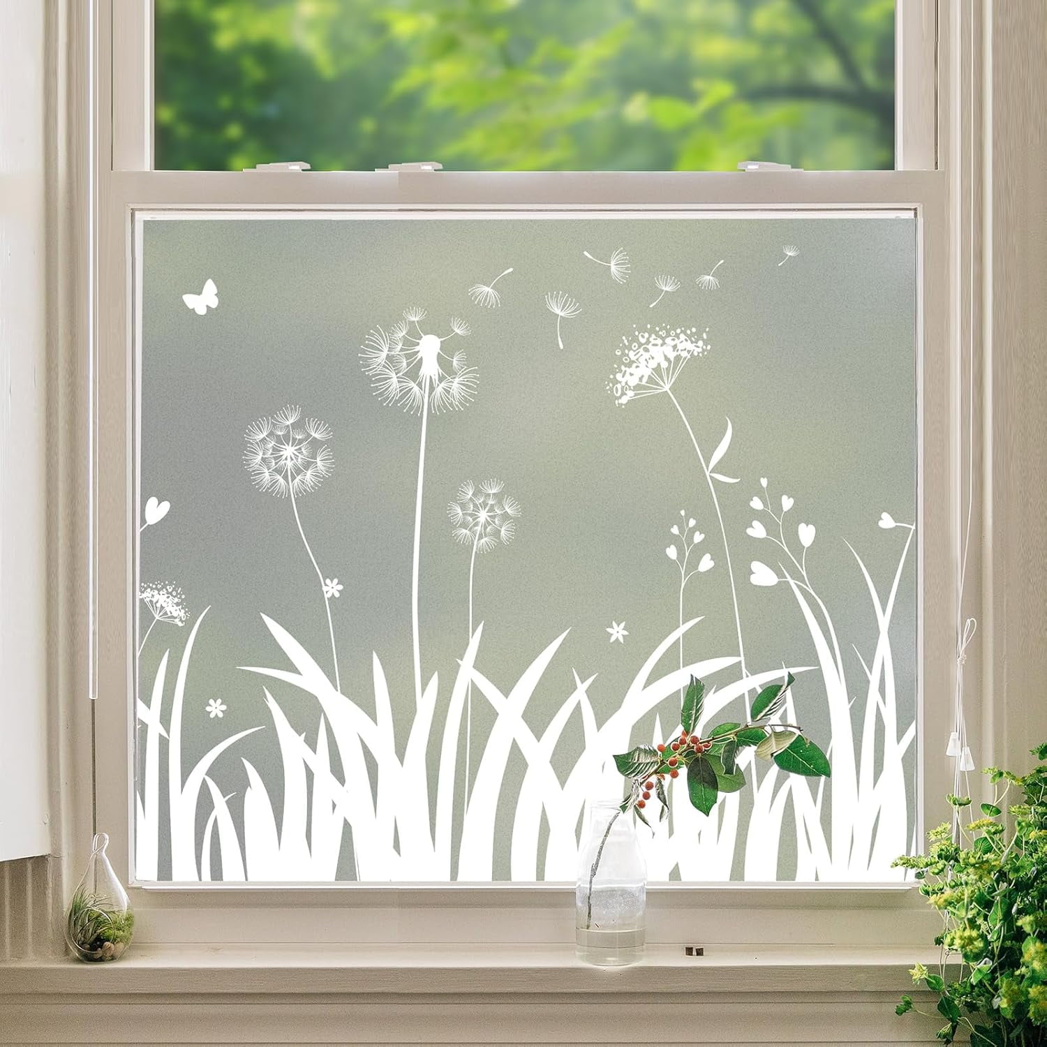Highcool Window Privacy Film Pure White Pattern Window Film Frosted ...