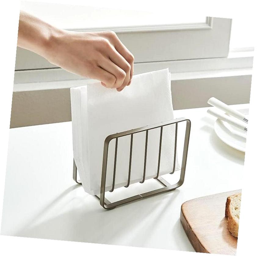 Highcool Wire Napkin Holder Brown Rectangle Restaurant Kitchen Napkin ...