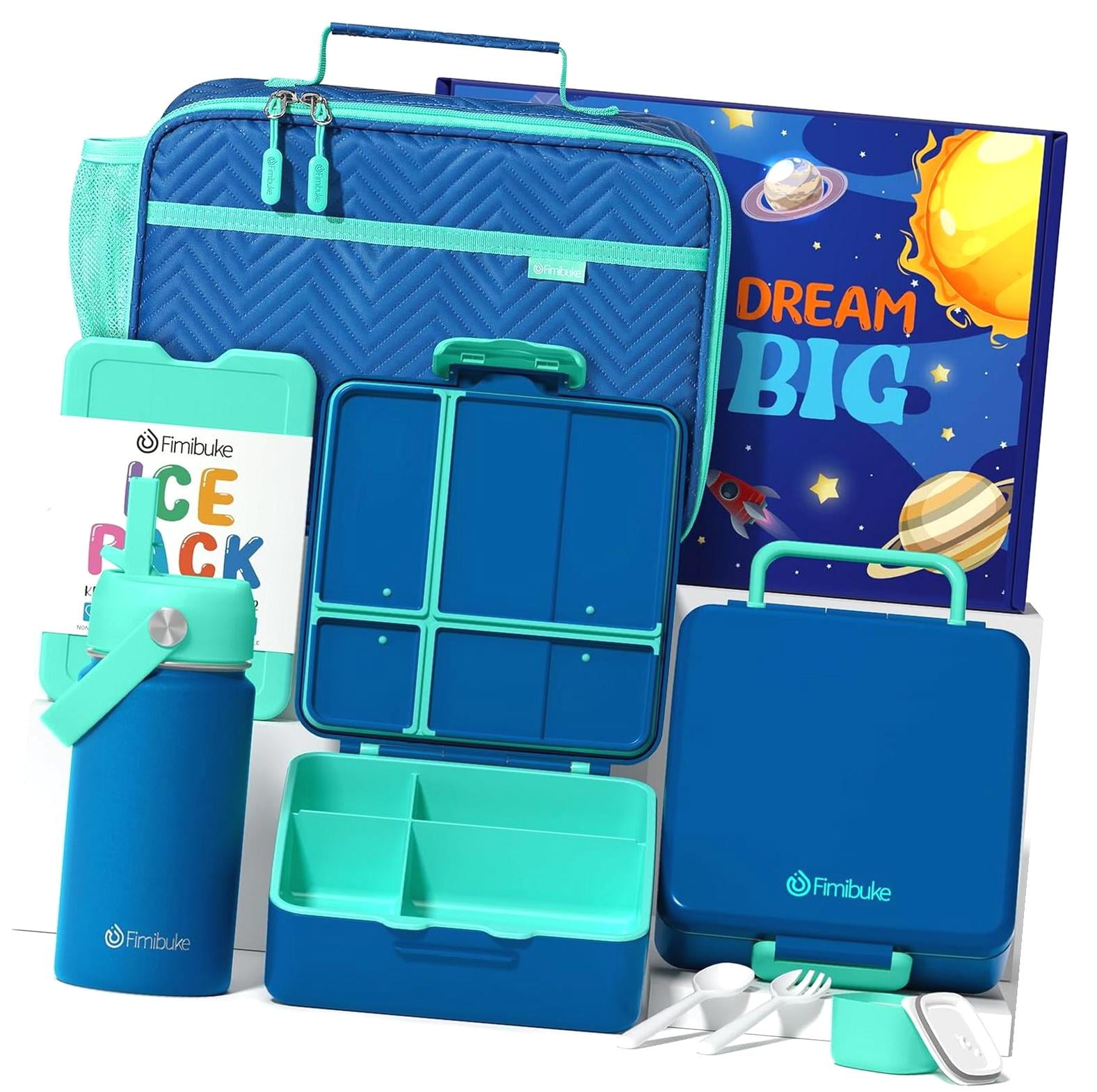 Highcool mibuke Kids Bento Lun Box with 4 Compartments, Insulated lun ...
