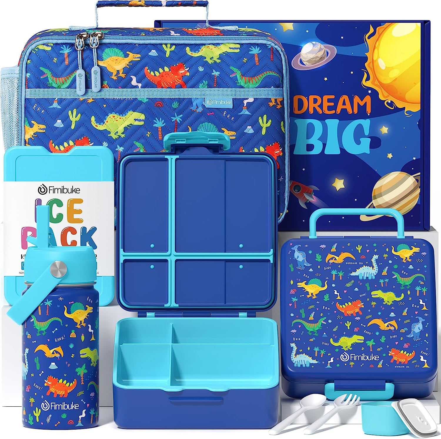 Highcool mibuke Kids Bento Lun Box with 4 Compartments, Insulated lun ...