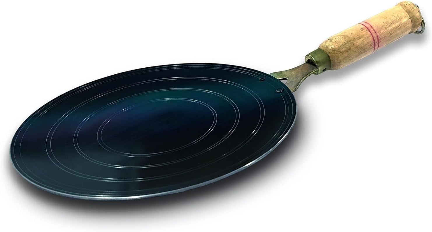 Highcool n Concave Roti/ati/Paratha/F Tawa with Wooden Handle 27.5 Cm ...