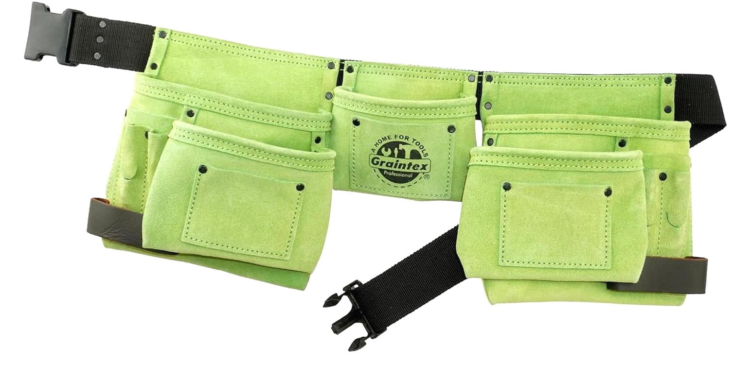 Highcool ntex DS2366 11 Poet Lime Green Color Suede Leather Tool Belt ...