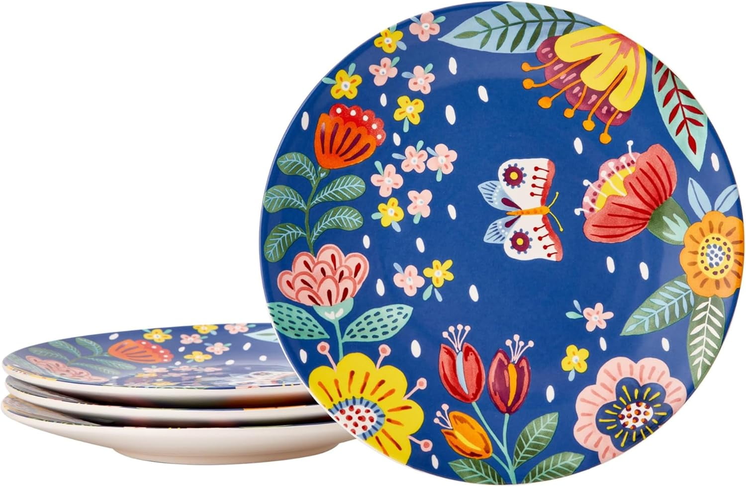 Highcool o Ale in Dreamland Dinner Plates Set of 4, 11 In Large Ce ...