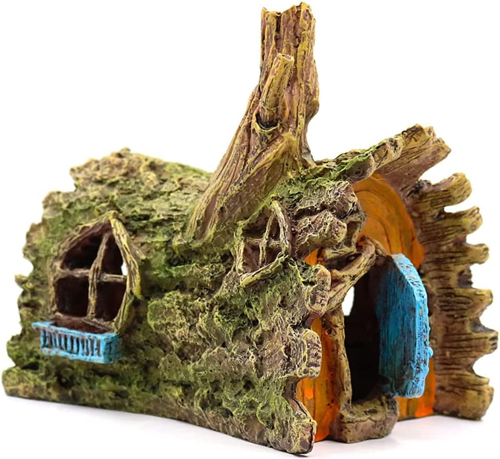 Highcool sh Tank Decorations Betta House Hide Cave Aquarium Ornament ...