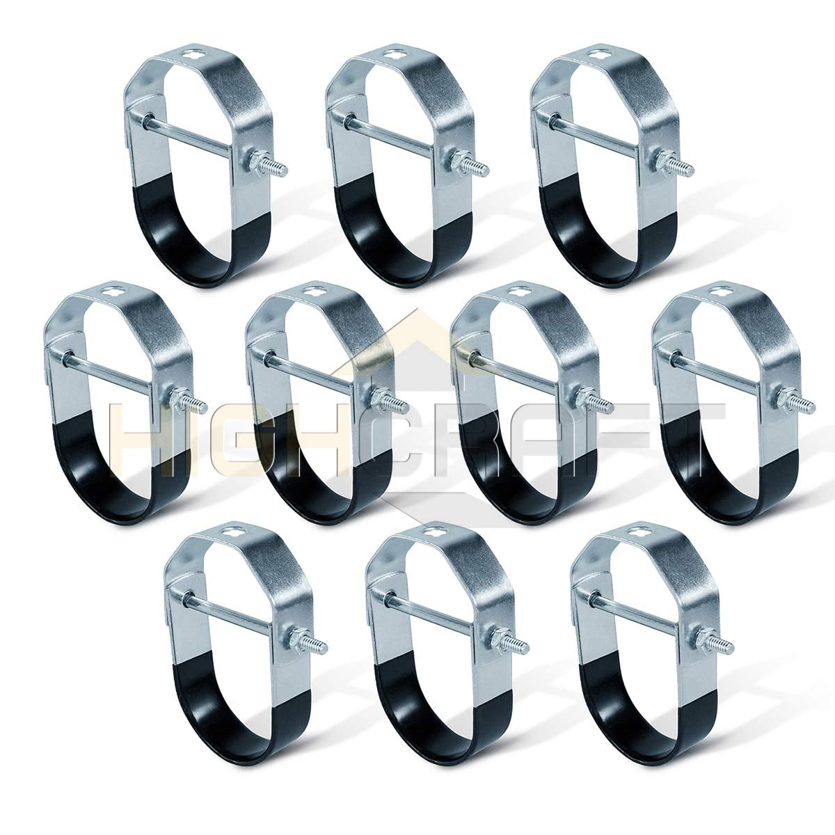 Highcraft 1-1/2" Clevis Hanger for Vertical Pipe Support Steel (10-Pk ...