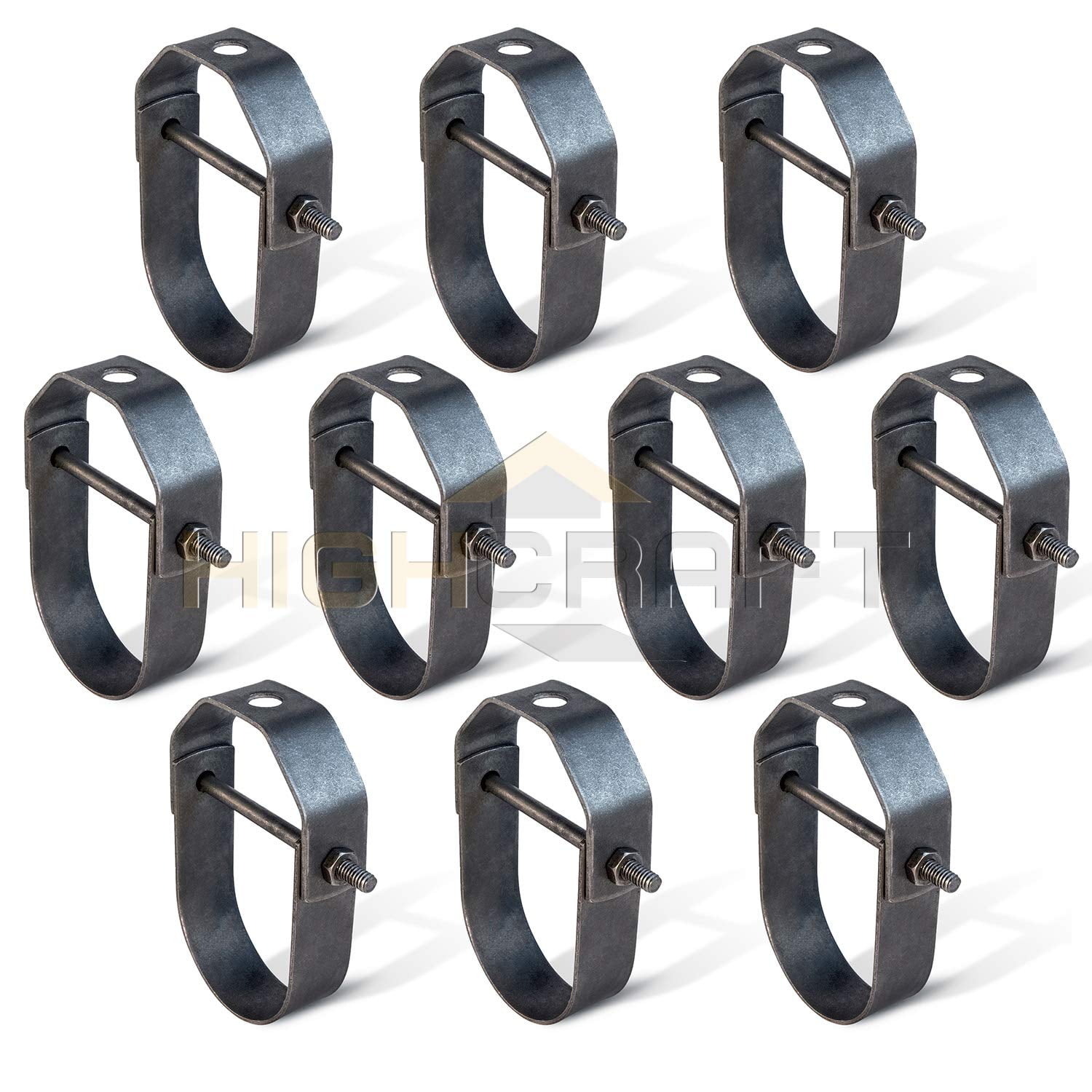 Highcraft 1-1/4" Clevis Hanger for Vertical Pipe Support Steel (10-Pk ...