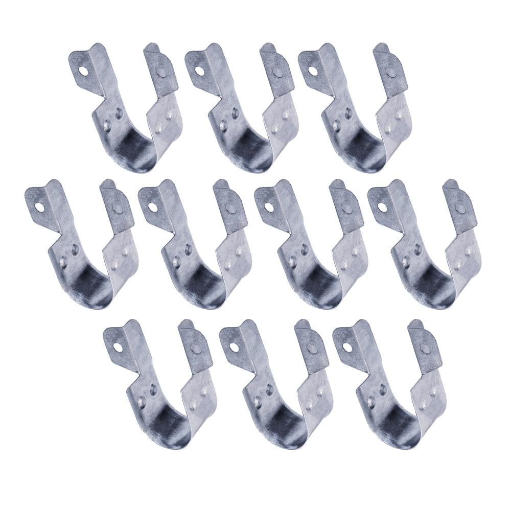Highcraft 2 in. CPVC Side Mount Pipe Strap in Galvanized Steel (10-Pack ...