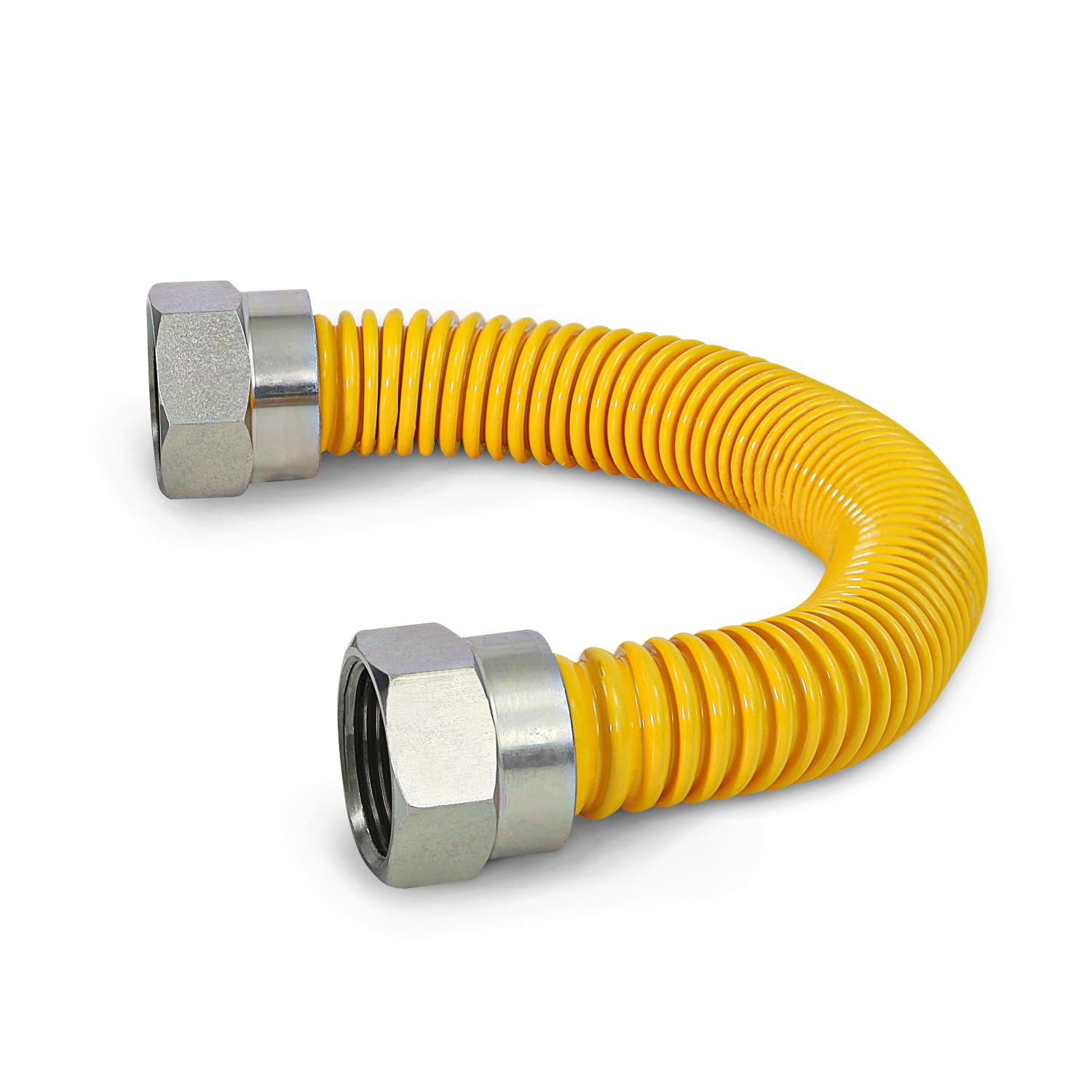 Highcraft GUHDZD1412 10" Flexible Epoxy Coated Gas Line Connector with ...