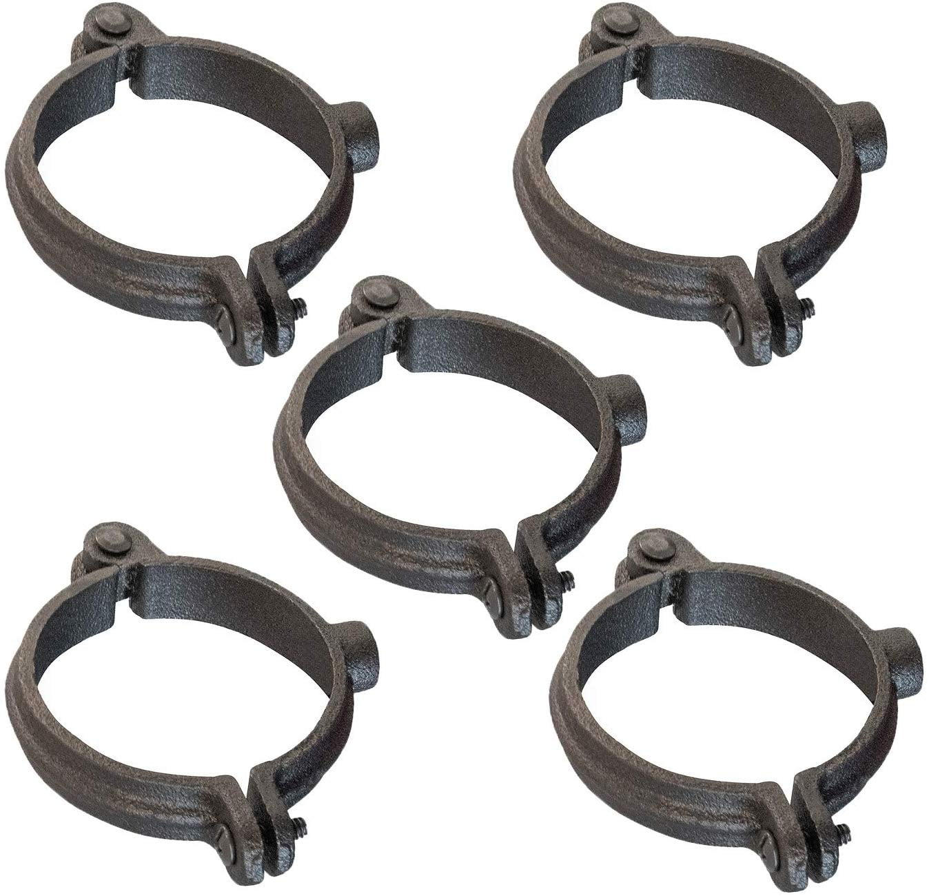 Highcraft Hinged Split Ring Pipe Hanger, 2-1/2 in. Malleable Iron Extension Hanger with 7/8 in ...