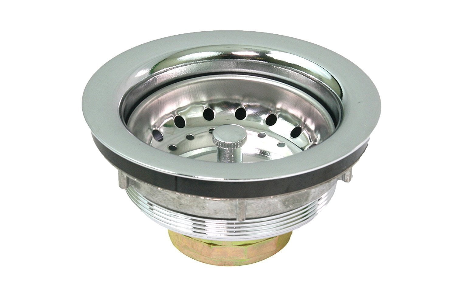 Highcraft Kitchen Sink Drain Assembly with Strainer Basket and Stopper ...