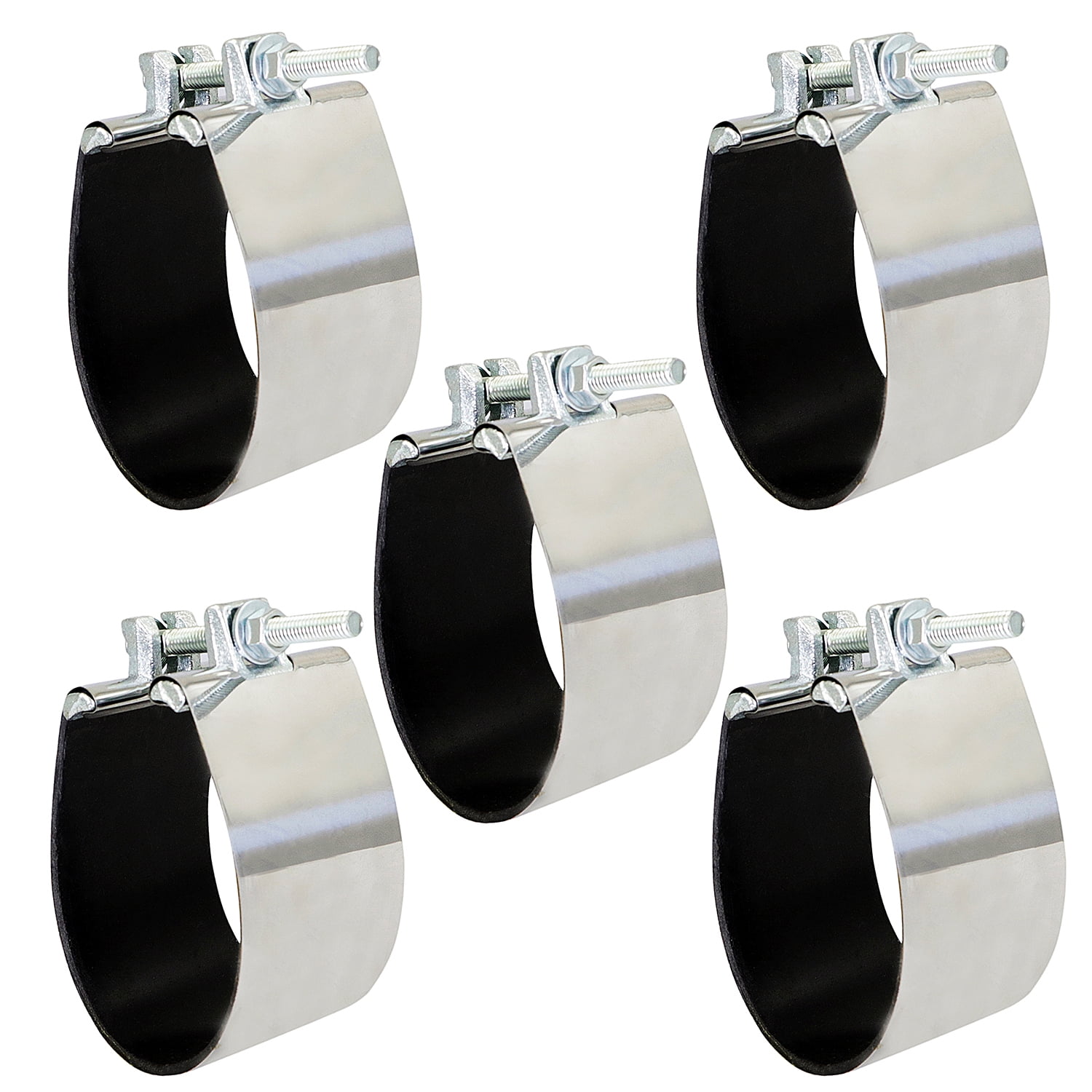 Highcraft Pipe Repair Clamp 4" One Bolt, 3" Long Stainless Steel (5 ...