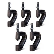 Highcraft 3/8 in. C-Clamp Rod Anchor for Beam, Electro Galvanized Steel ...