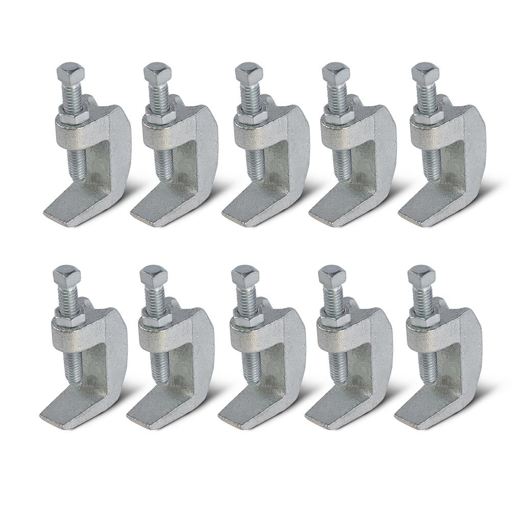 Highcraft Wide Mouth Beam Clamp for 3/8 in. Threaded Rod in Electro ...