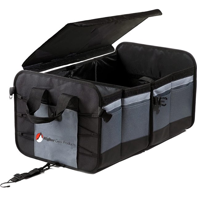 Higher Gear Collapsible Car Trunk Organizer with Lid for SUV, Truck ...