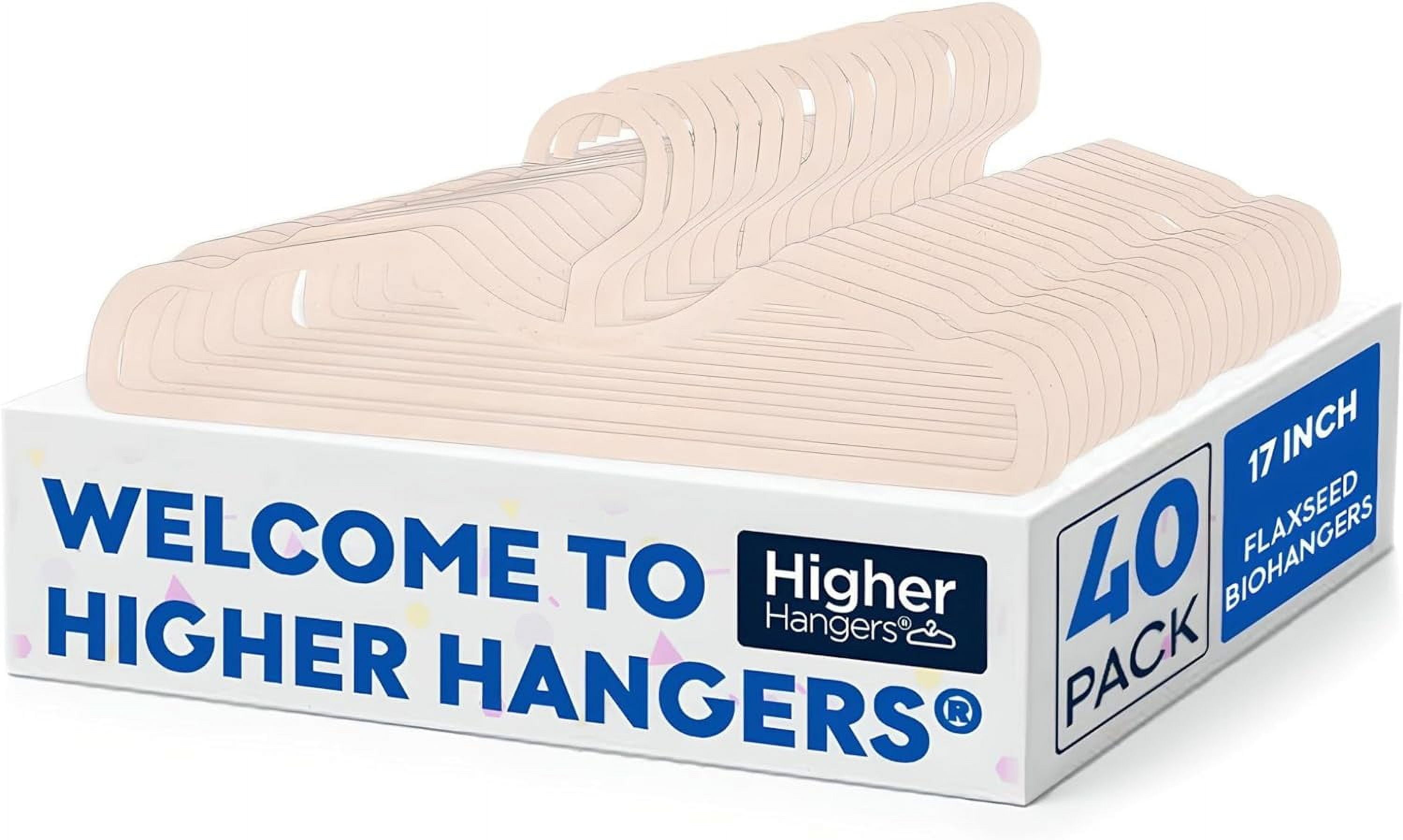 Higher Hangers BioHangers, Sustainable Flaxseed Space Saving Clothes ...