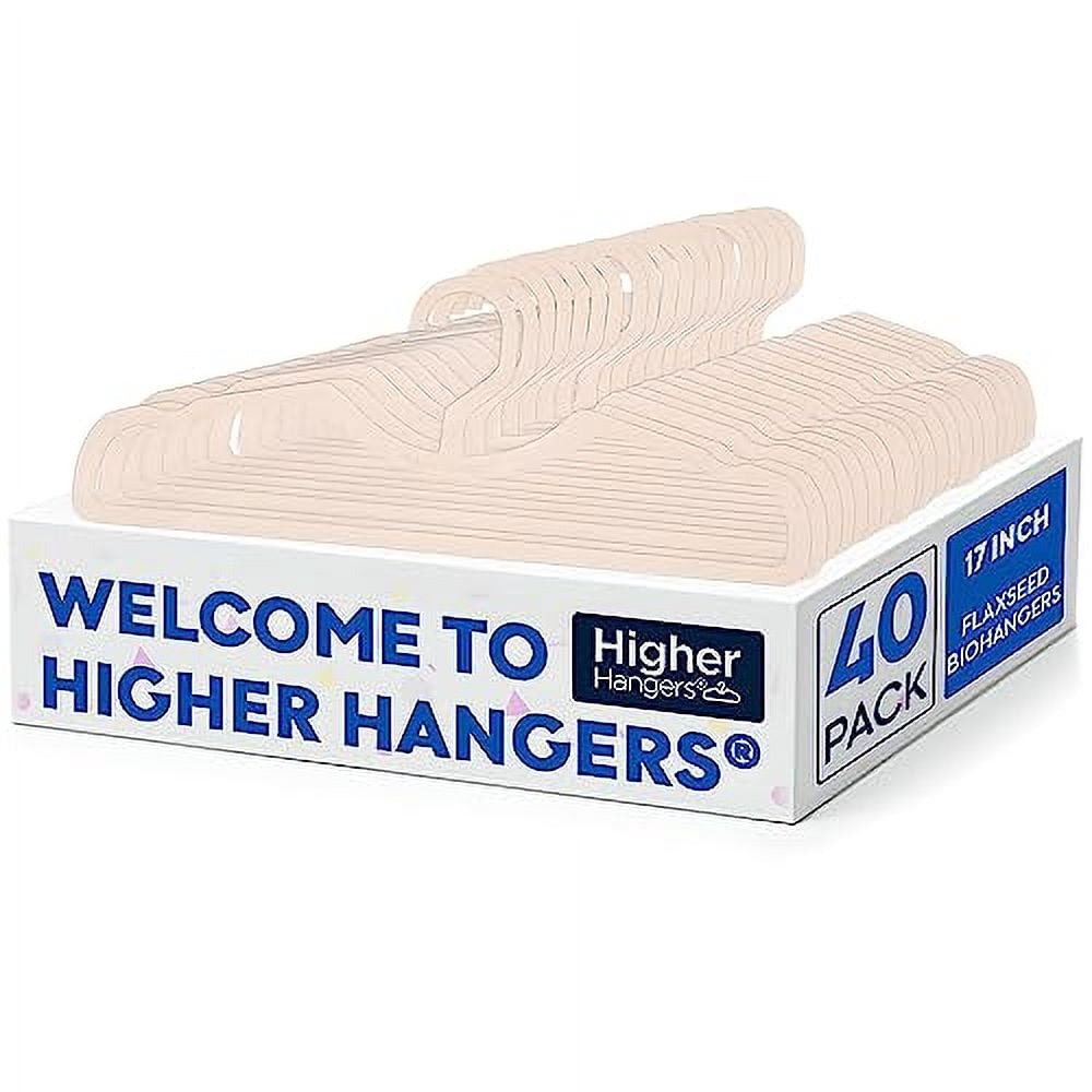 Higher Hangers BioHangers, Sustainable Flaxseed Space Saving Clothes ...