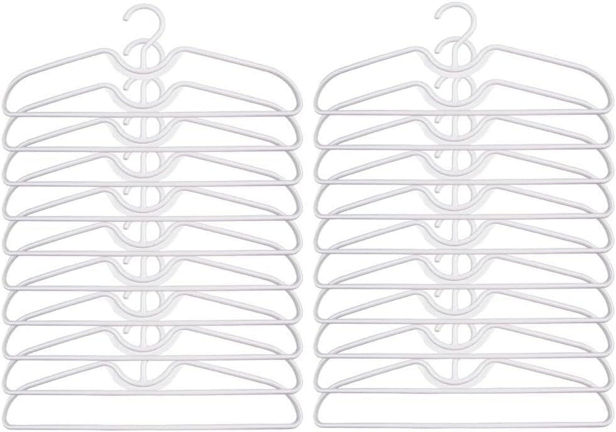 Higher Hangers Slimline Plastic Clothes Hangers, Space-Saving Closet ...