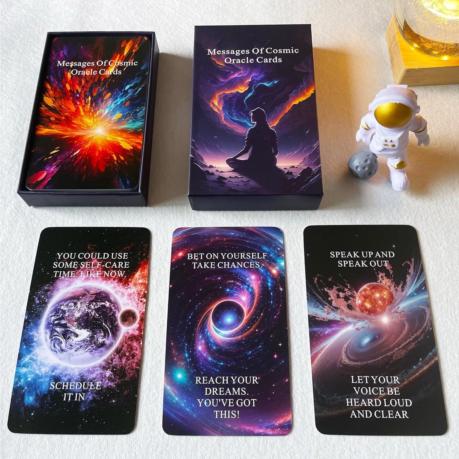 Higher Self Messages Oracle Cards Deck, Cosmic Oracle Cards, Positive Affirmations Cards, Spirit ...