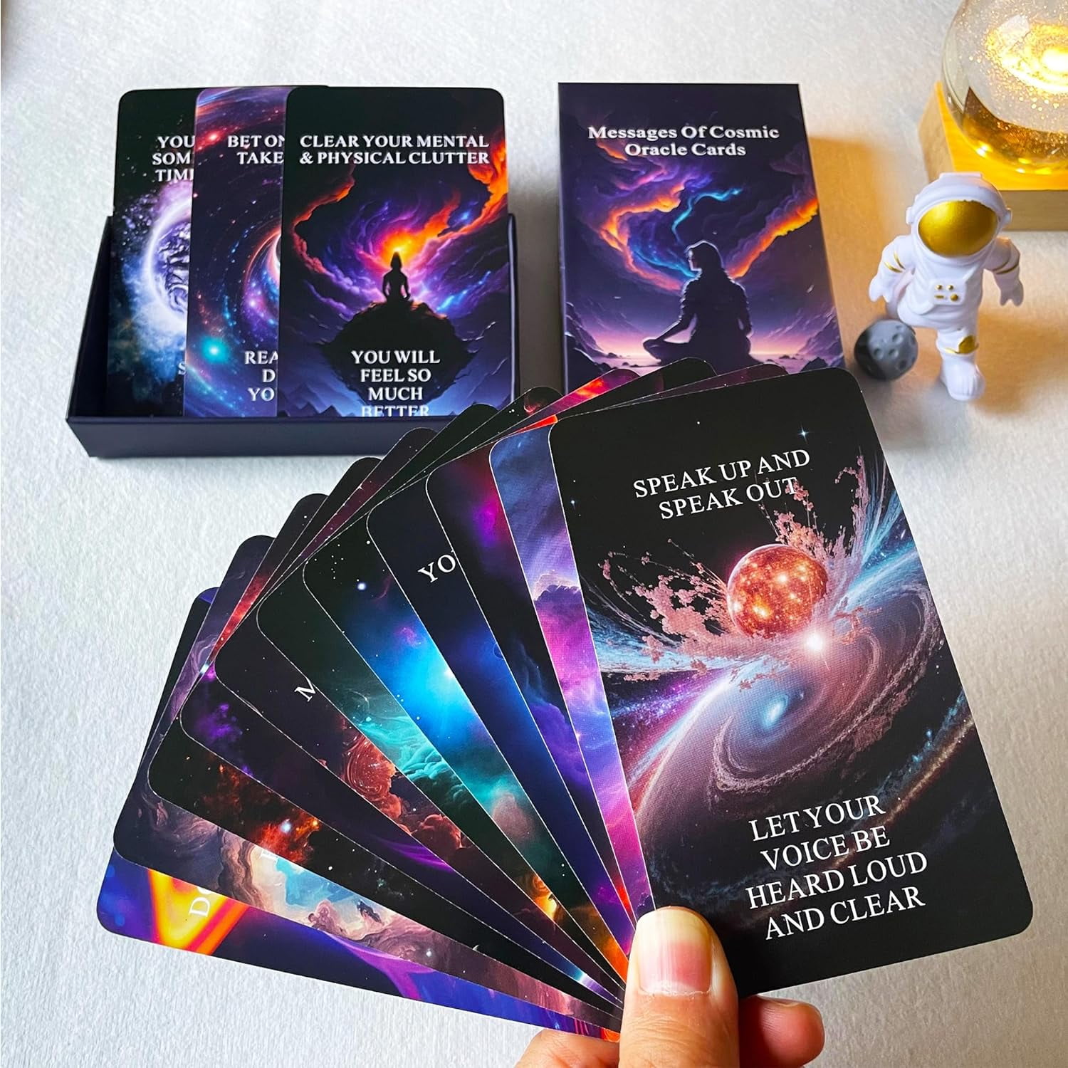 Higher Self Messages Oracle Cards Deck, Cosmic Oracle Cards, Positive ...