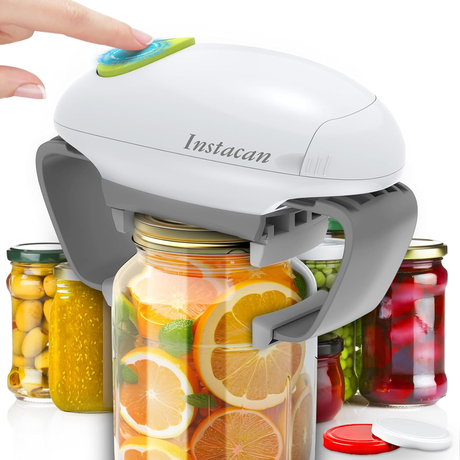 Higher Torque and One Touch Electric Jar Opener Easy Remove Almost Size ...