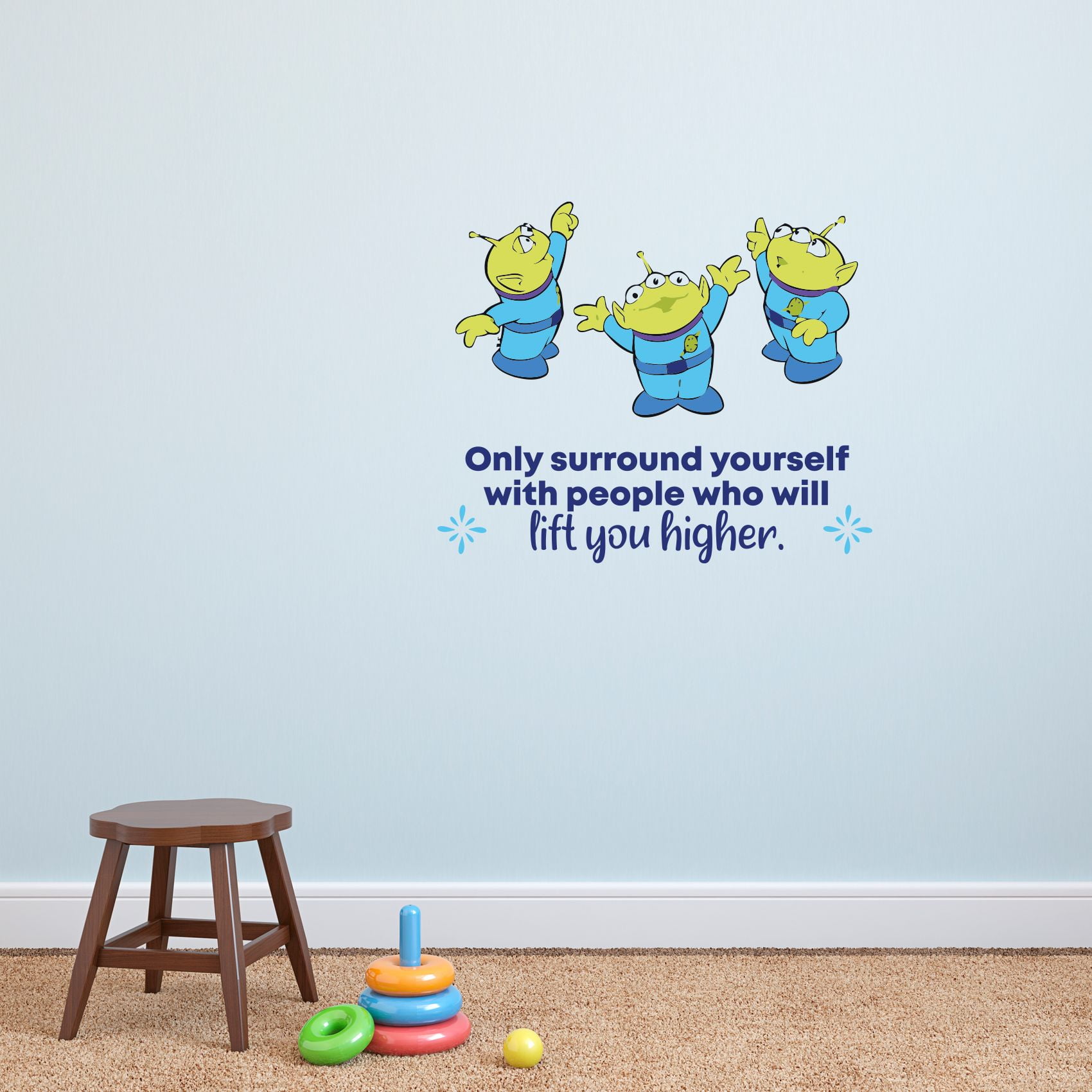 Higher Toy Story Alien Life Quote Cartoon Quotes Decors Wall Sticker ...