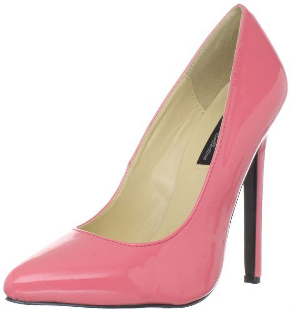 Highest Heel HOTTIE-COPT-6 5.25 in. Heel Pump in Coral Patent - Size 6 - Walmart.com