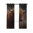 Highland Blackout Curtains 84 Inches Length, Country Wildlife Farmhouse ...