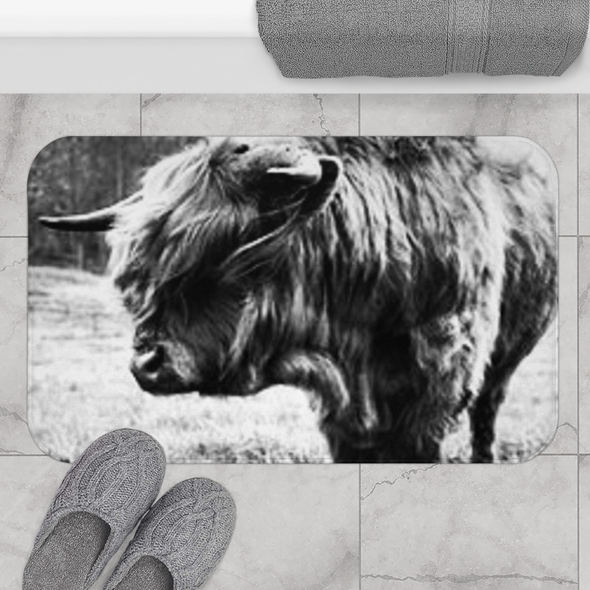 Highland Bull Bath Mat - Walmart.com