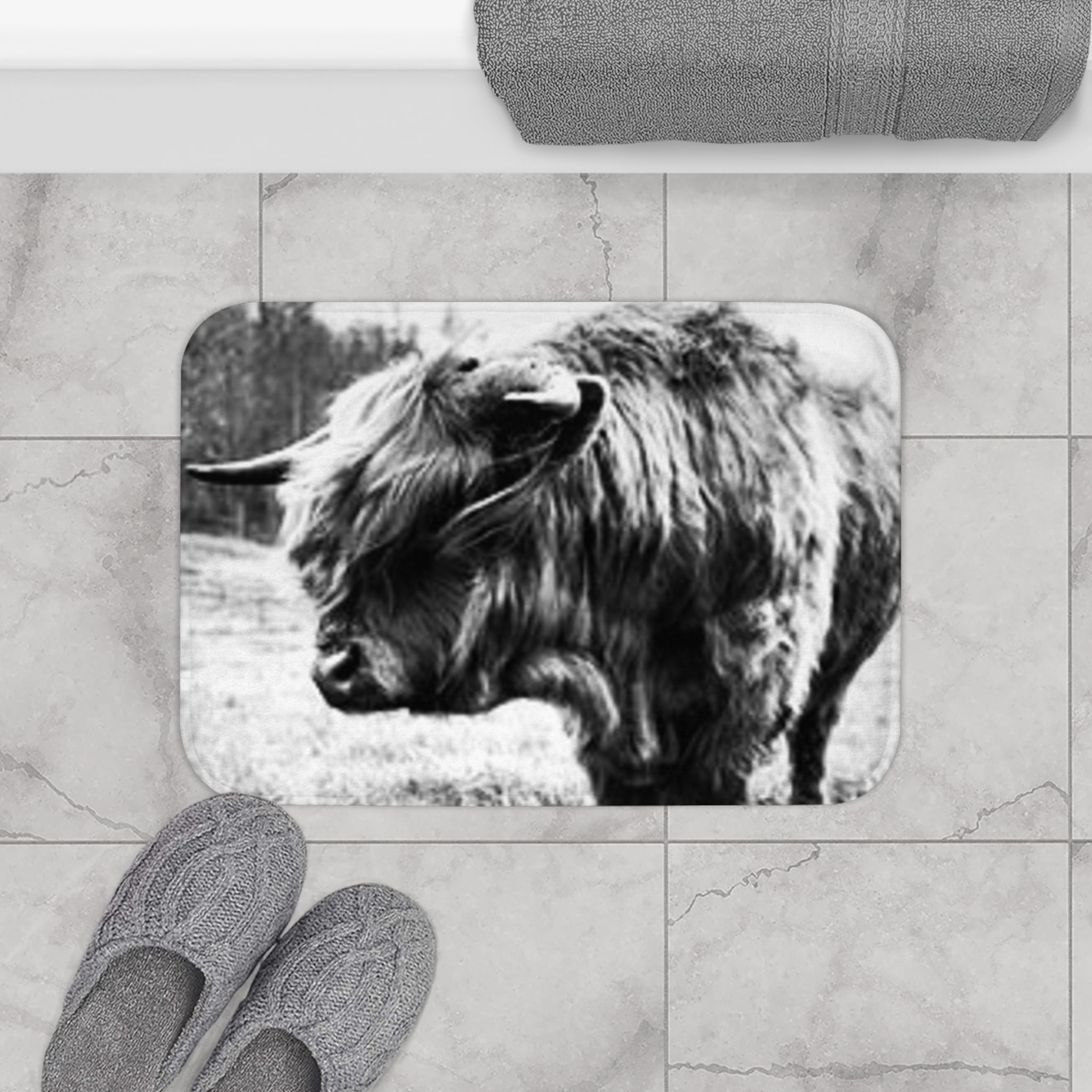 Highland Bull Bath Mat - Walmart.com