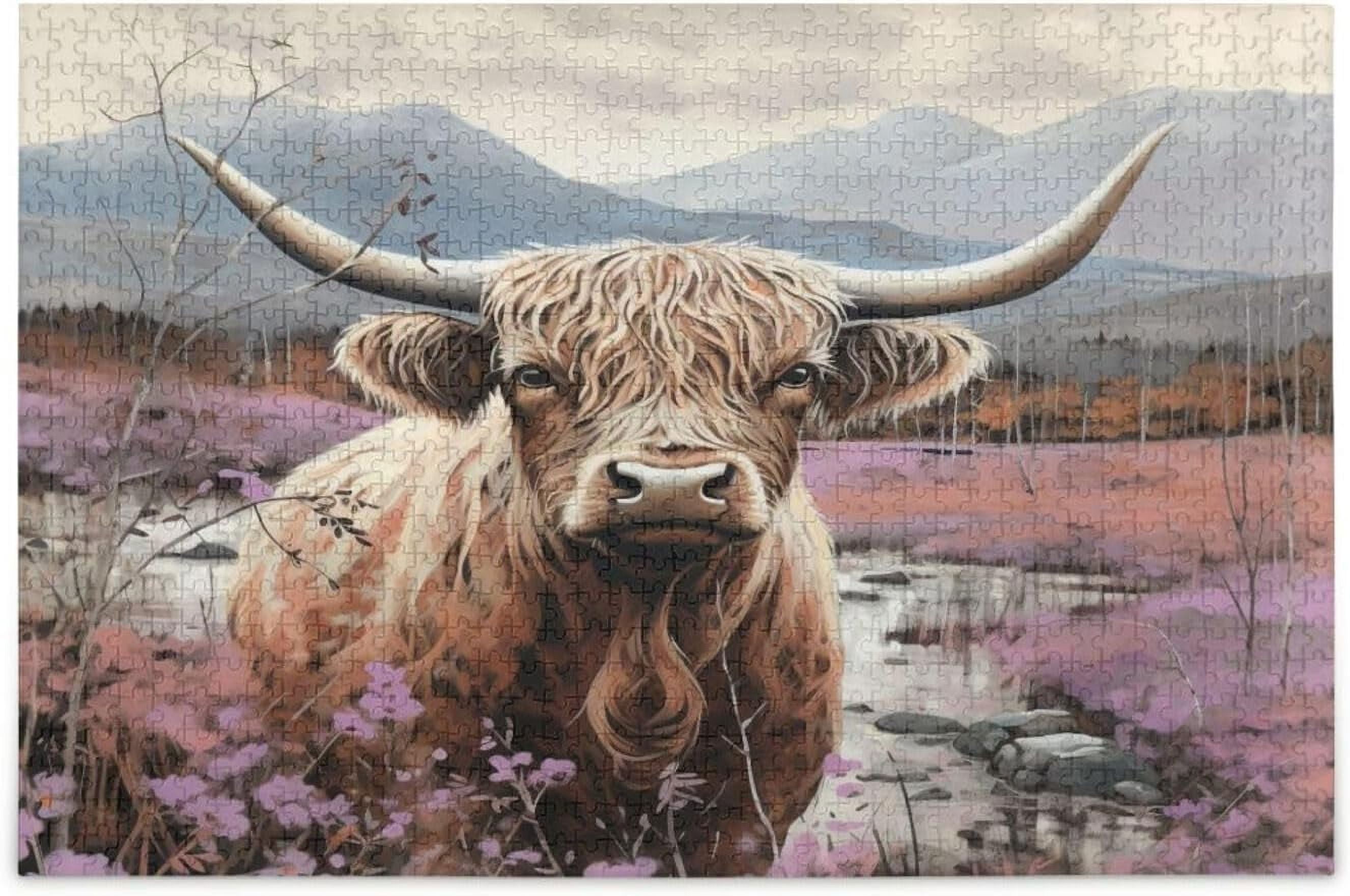 Highland Cattle Jigsaw Puzzles for Adults or Kids 1000 Piece ...