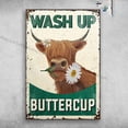 Highland Cattle - Wash Up Buttercup Wall Art Home Decor Vintage Art ...