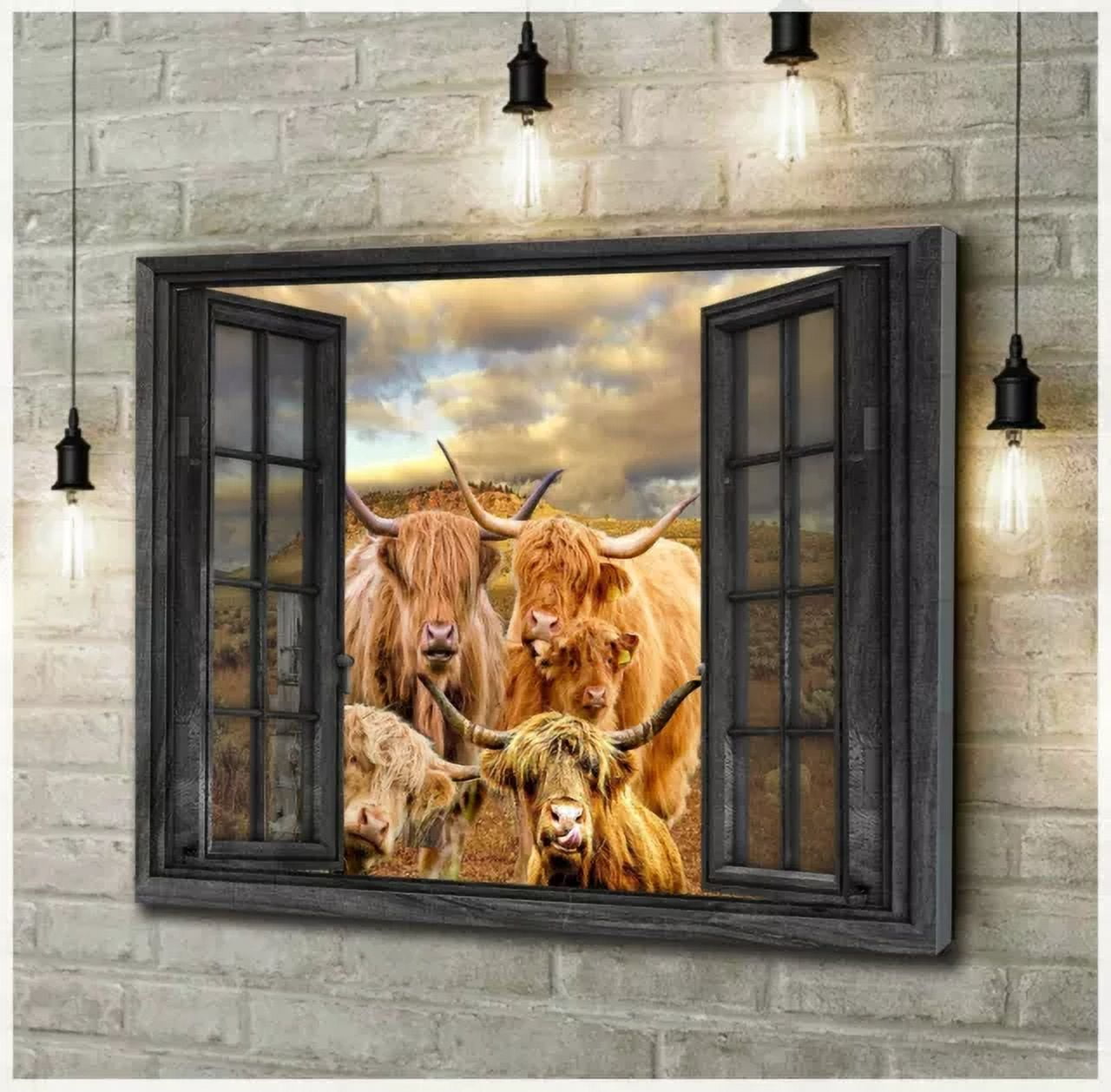 Highland Cattle Out Window Farming Animals Cattle Farmer Farm Animal ...