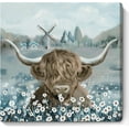 Highland Cow Bathroom Wall Art Rustic Farmhouse Picture Cute Cattle in ...