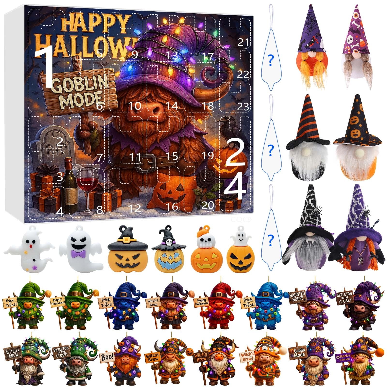 Highland Cow Blind Box Advent Calendar 2025 - 24 Days Surprise ...