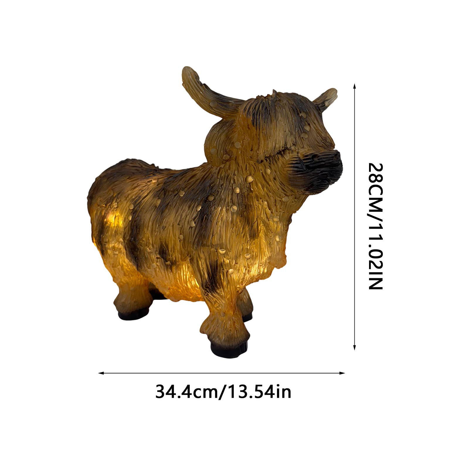 Highland Cow Christmas Lights,Christmas Lighted Highland Cow Outdoor ...