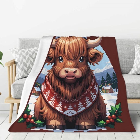 Highland Cow Christmas, Merry Christmas , Scottish, Cow Xmas Farmer ...