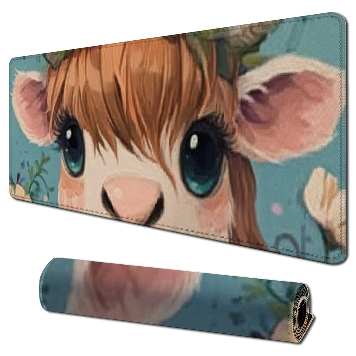 Highland Cow Desk Mat Rubber Large Mousepad Non-Slip Desk Pad Protector ...